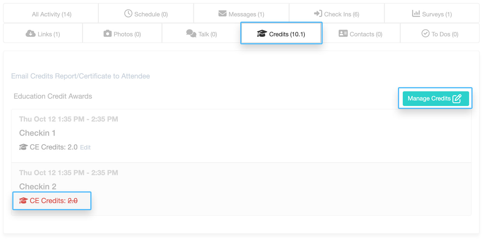 My Credits – Certain Touchpoint