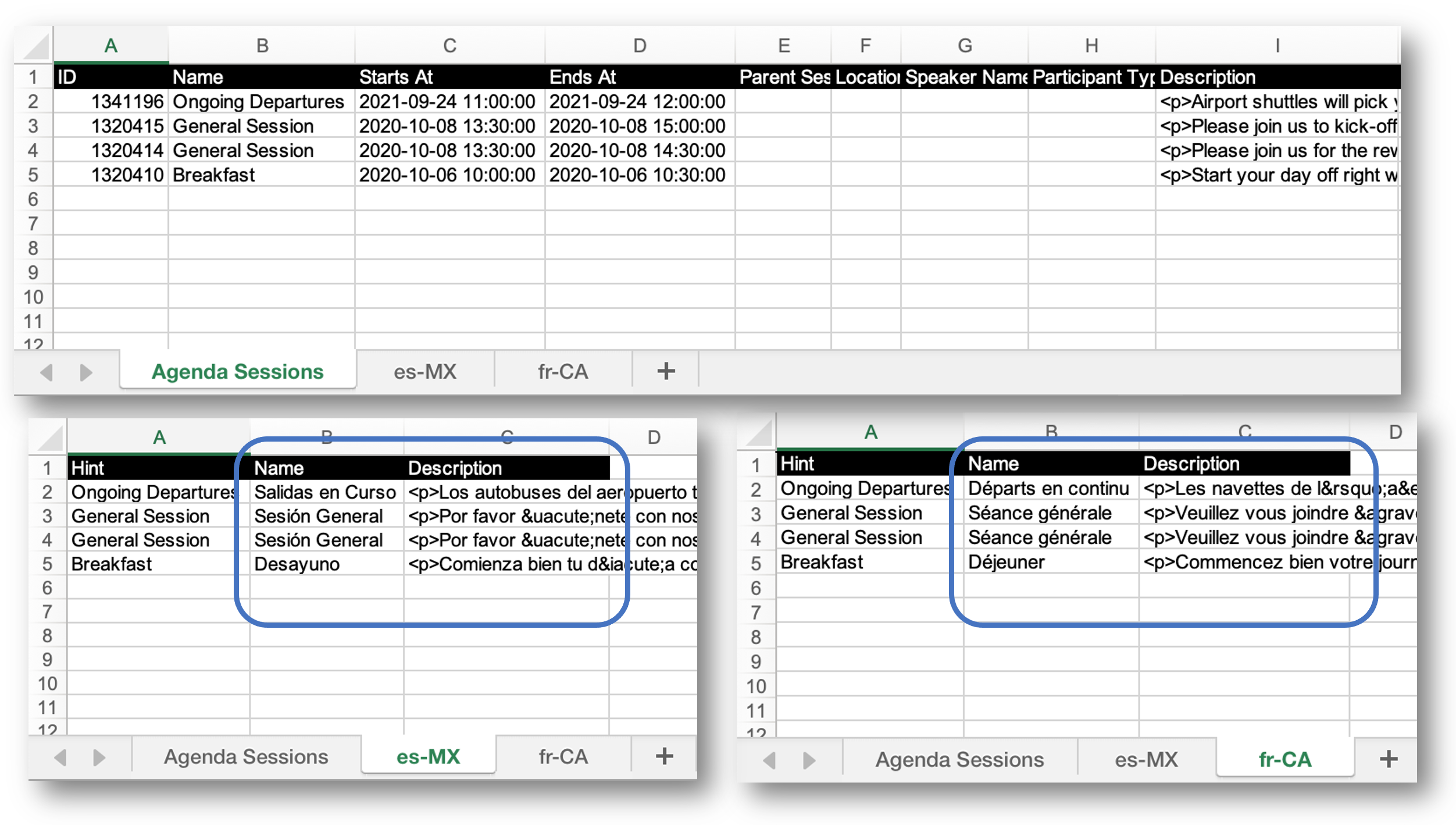 Bulk Uploading Translated Content – Certain Touchpoint
